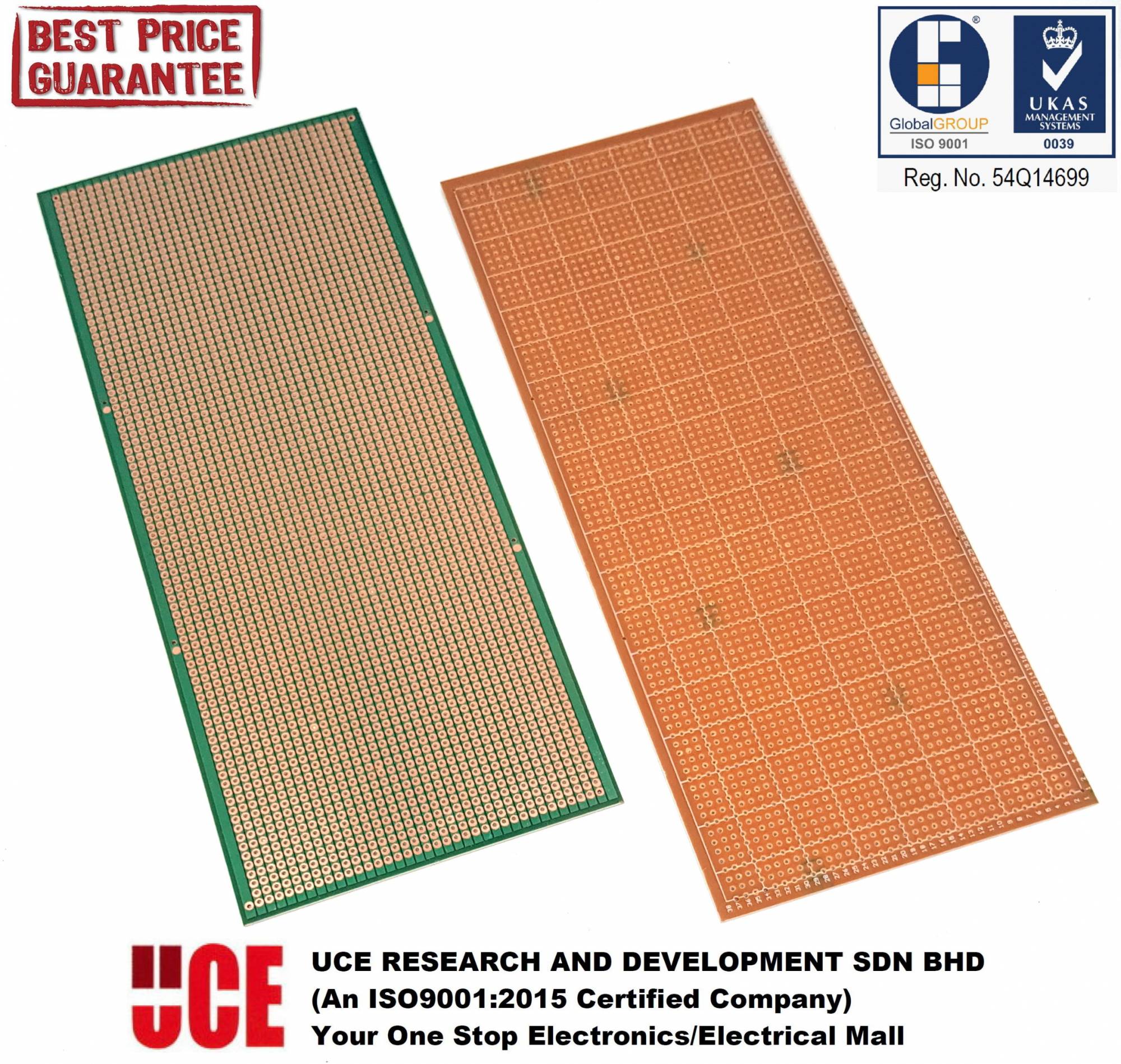 FR1 24 x 10CM STRIPBOARD VEROBOARD PROTOTYPE PCB BOARD