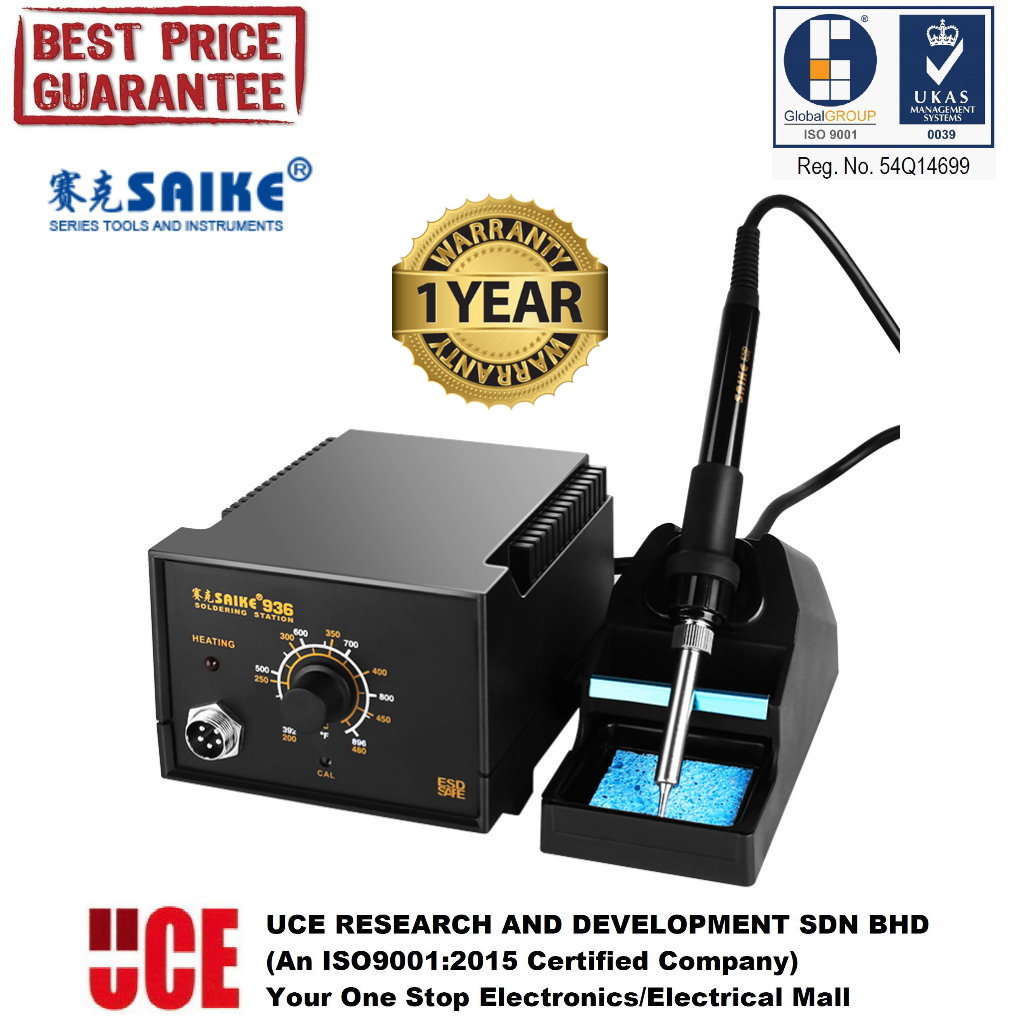 SAIKE 936 ANTI STATIC ESD SAFE TEMPERATURE CONTROLLED SOLDERING STATION